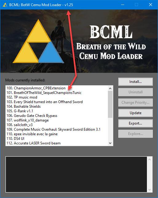 BCML: Breath of the Wild Cemu Mod Loader [The Legend of Zelda: Breath of the Wild (WiiU ...