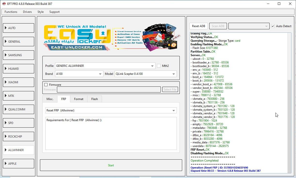 PRITOM TAB 10 Lite Remove FRP ALLWINNER EFT Pro - GSM-Forum