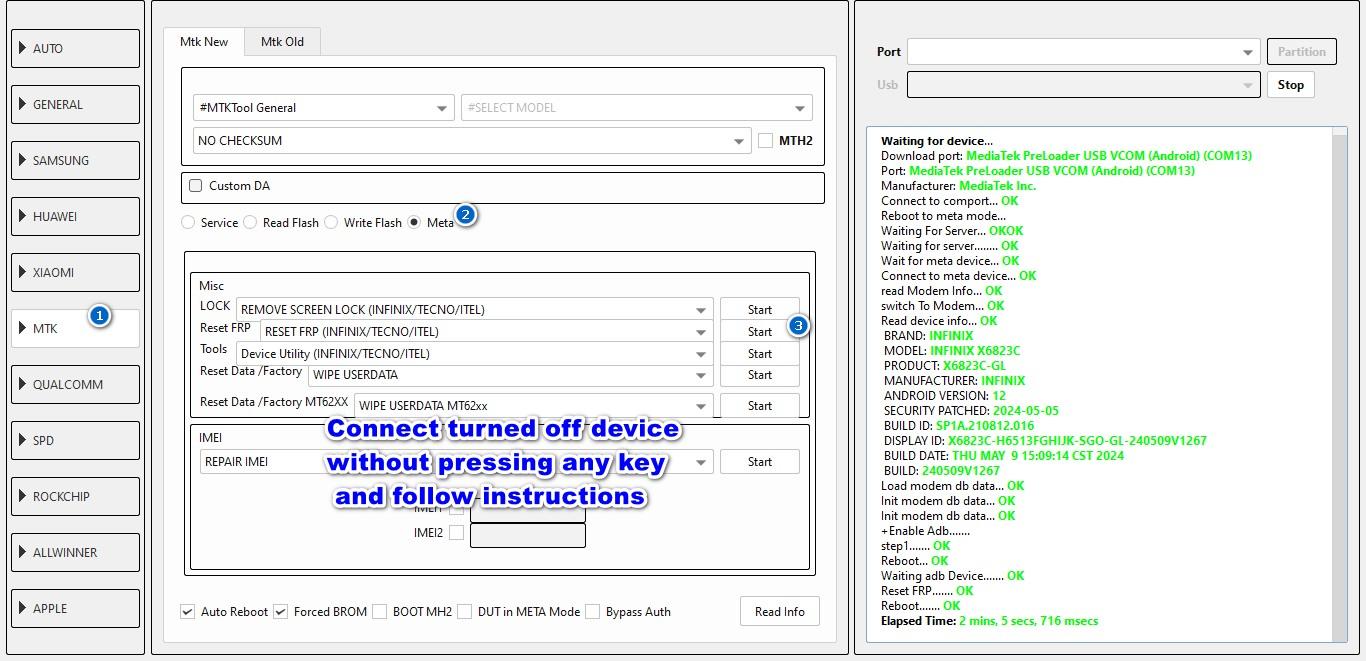 Infinix Smart 6 Plus X6823C Remove FRP META MODE EFTPRO - GSM-Forum