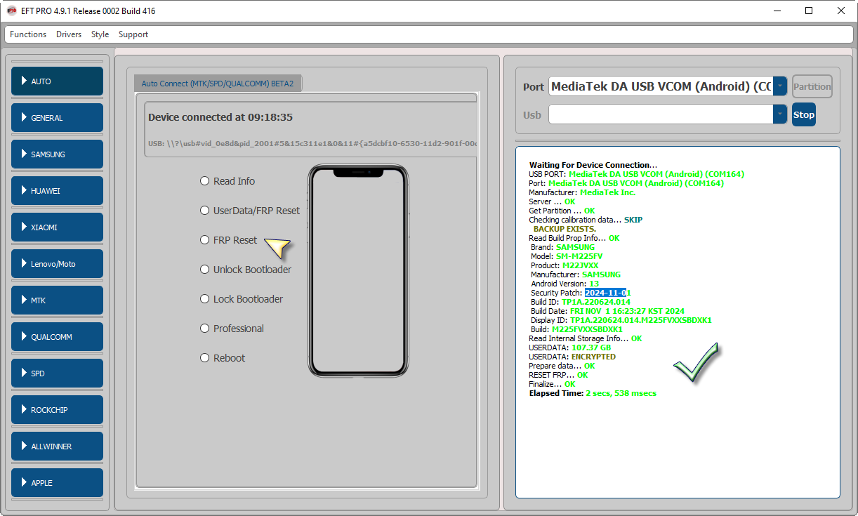 Samsung M22 SM-M225FV Reset FRP-Test Point EFT Pro - GSM-Forum