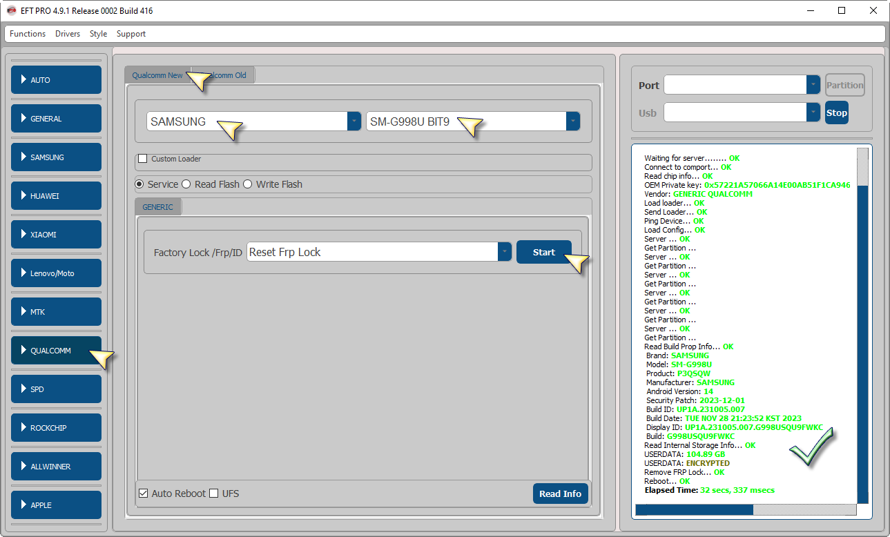 Samsung Galaxy S21 Ultra 5G Reset FRP-Test Point EFT Pro - GSM-Forum