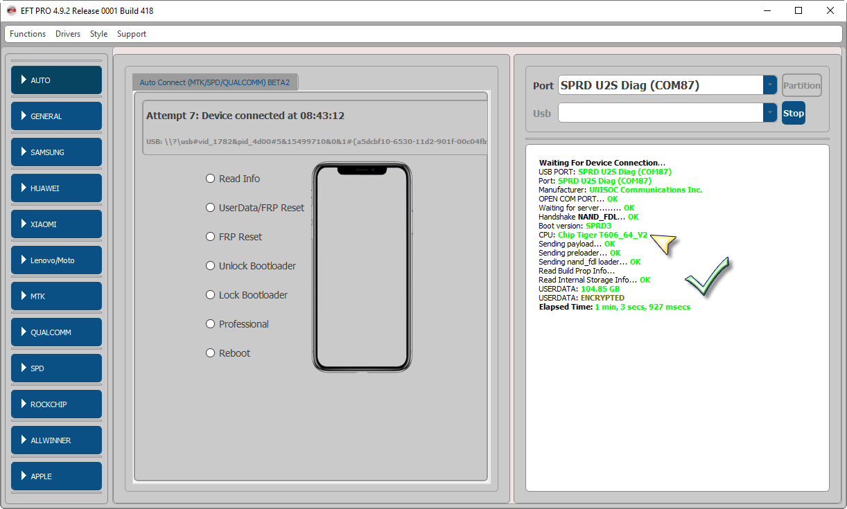 Realme C61 RMX3933 UserData/FRP Reset - AUTO EFT Pro - GSM-Forum