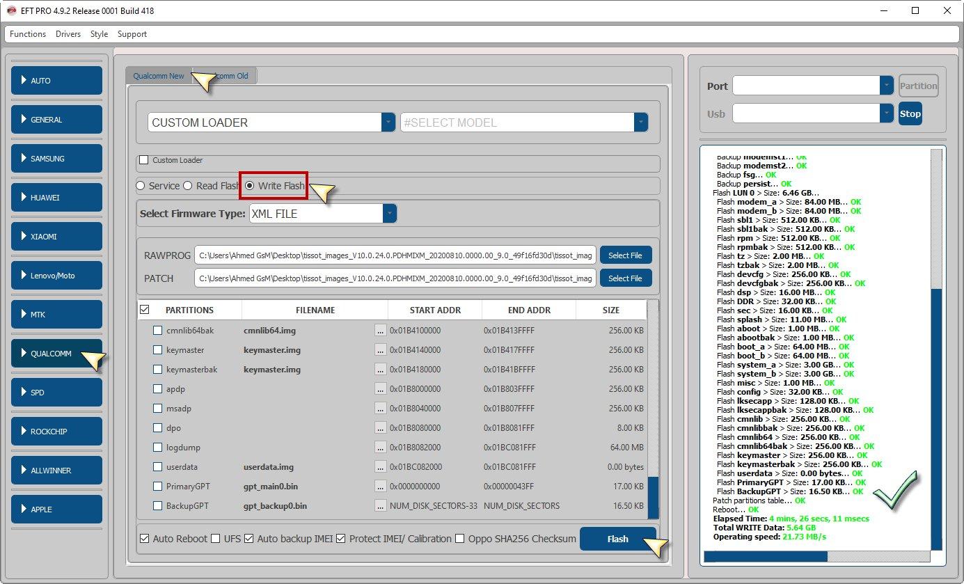 GSM-Forum - Xiaomi Mi A1 (tissot) Flash Firmware EDL TestPoint EFT Pro